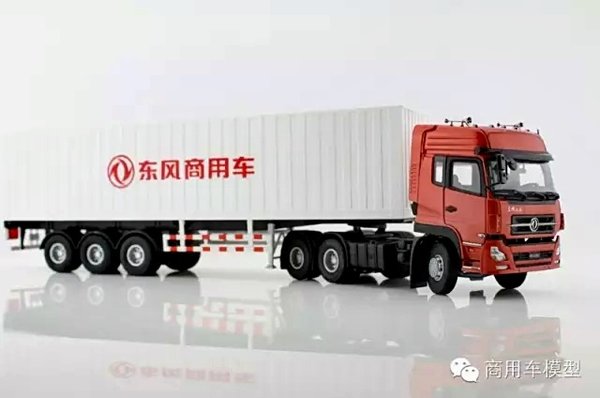 车模欣赏 东风天龙DFL4251+集装箱挂车_东风天龙_牵引车_卡车之家